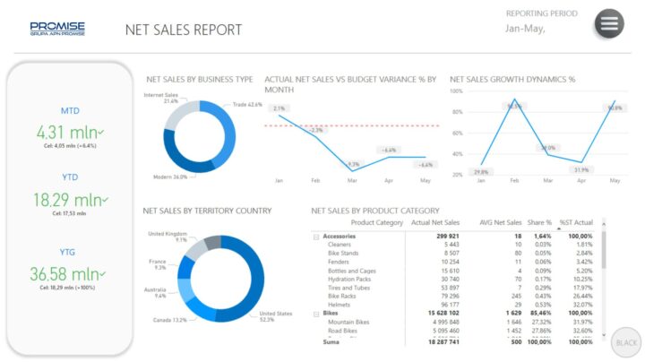 Data Analytics - Enterprise reporting - Promise Group